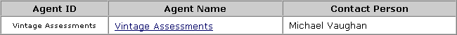Vintage Assessments Agent Database